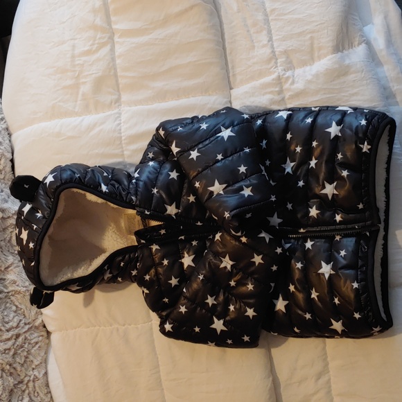 First Impressions | Jackets & Coats | Black And White Star Coat With ...